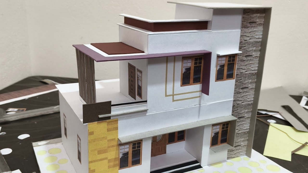 How to make miniature house // Miniature craft// Residency build ...