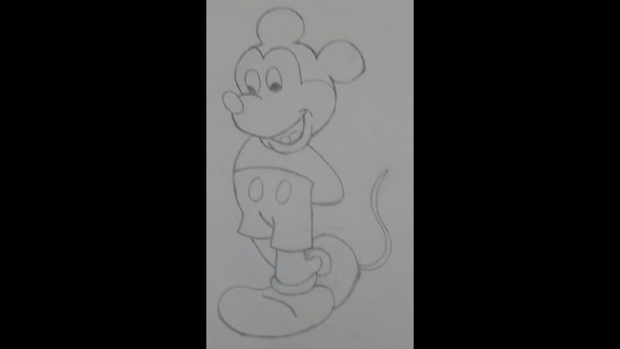 How to make a mickey mouse for kids - YouTube