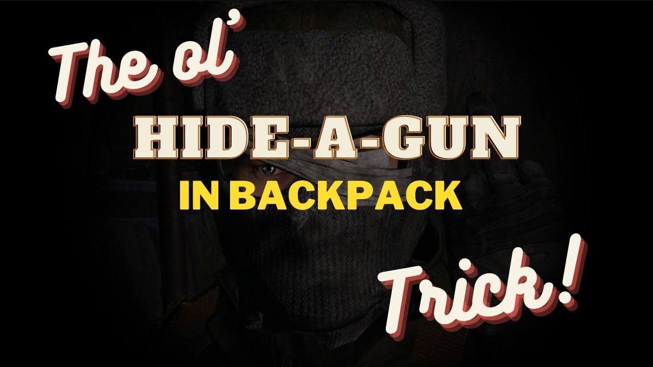 The 'Ol Hide-A-Gun In Backpack Trick #dayz #stalkerz - YouTube