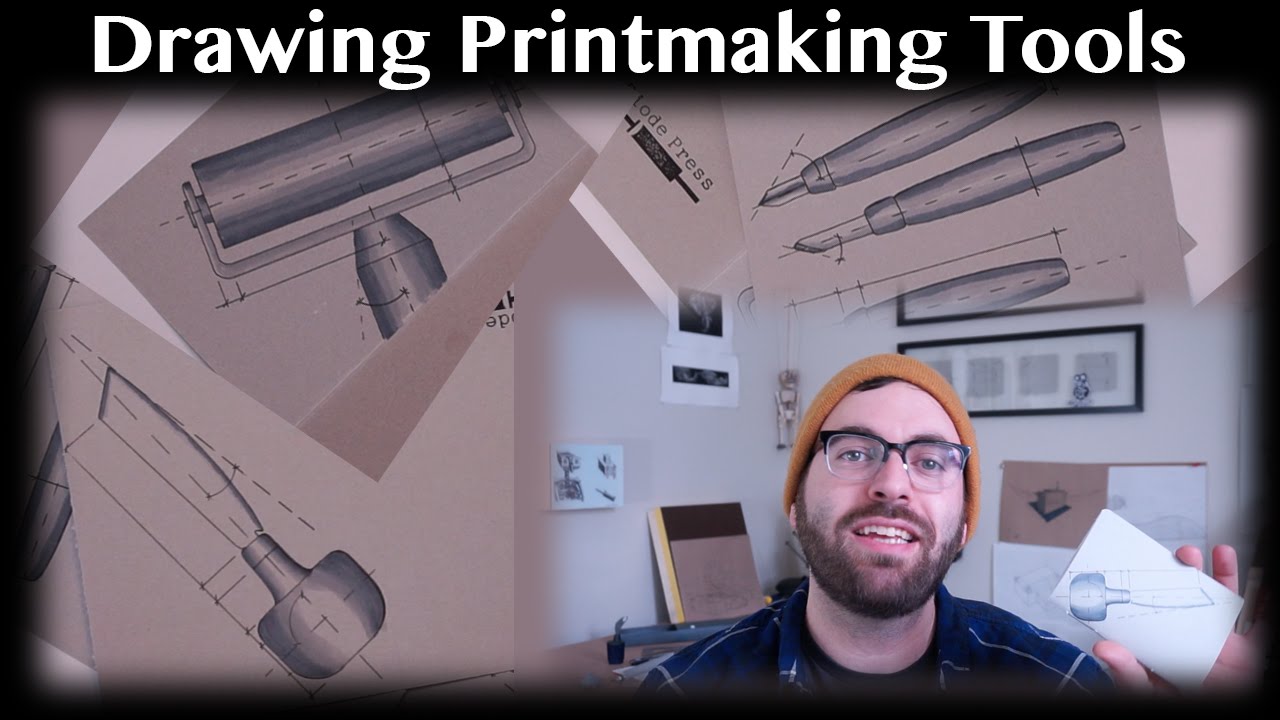 Drawing Printmaking Tool Sketchbook covers - YouTube