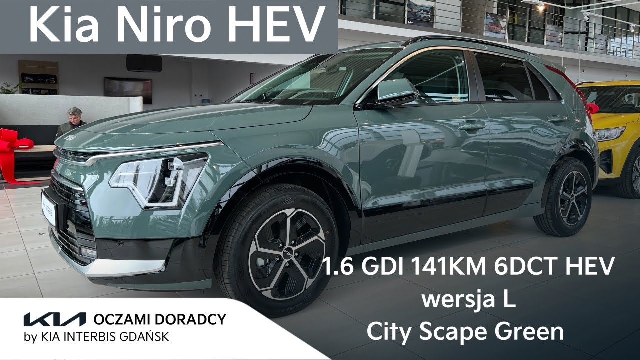 Kia Niro [1.6 GDI 141KM 6DCT HEV] wersja L w NOWYM kolorze City Scape ...