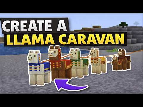 Create a Llama Caravan in Minecraft - YouTube