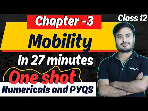 mobility class 12 physics | current electricity class 12 | class 12 ...