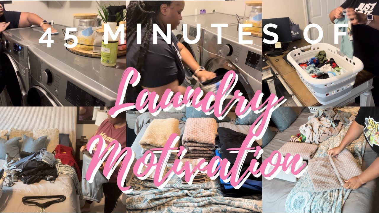 45 Minutes All Day Laundry Motivation - YouTube