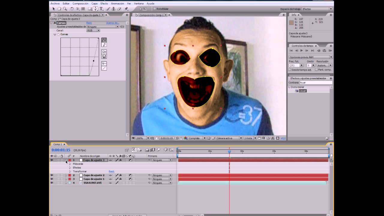 Tutorial de Adobe After Effects/ Demon Face - YouTube