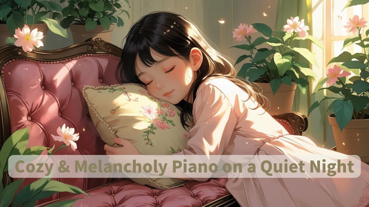 Melancholy Piano in the Silence of Night | 1 Hour Cozy Sleep Music for ...