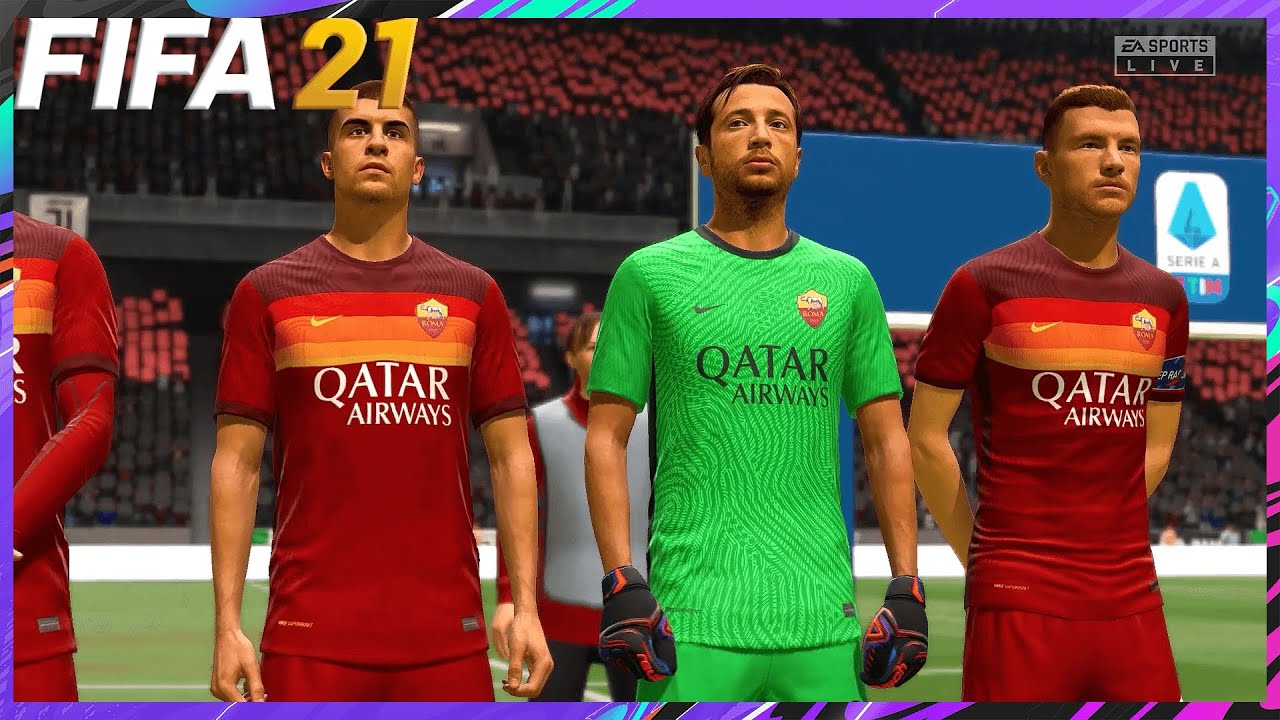 FIFA 21 | Juventus vs. AS Roma | Serie A | at Allianz Stadium - YouTube