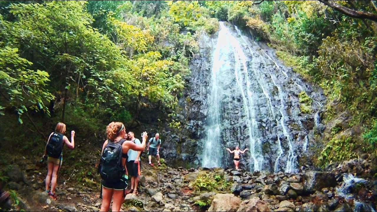 howzitboy hikes:Waihe'e valley (Hamama falls & Waihe'e falls) - YouTube