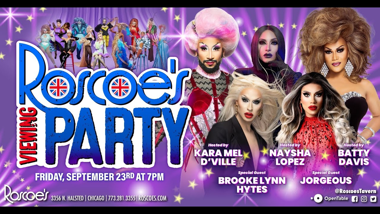 Brooke & Jorgeous: Roscoe's RPDR UK 4 Viewing Party with Naysha & Kara ...