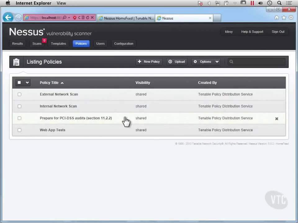 Ethical Hacking Tutorials 17 Configuring Nessus - YouTube