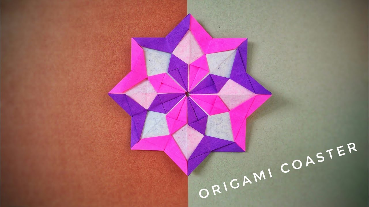 Origami Coaster by shakefororigami - YouTube