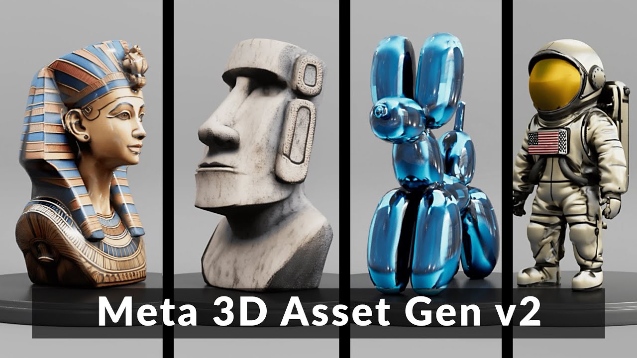 Meta 3D Asset Gen V2 - YouTube