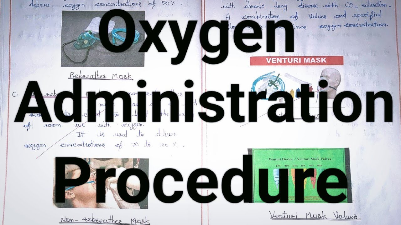 Oxygen Administration Procedure | CHN | Bsc nursing 2nd year # ...
