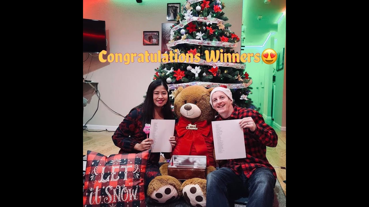 Christmas Raffle Giveaway Winners |American-Filipino Couple🇺🇸🇵🇭 - YouTube
