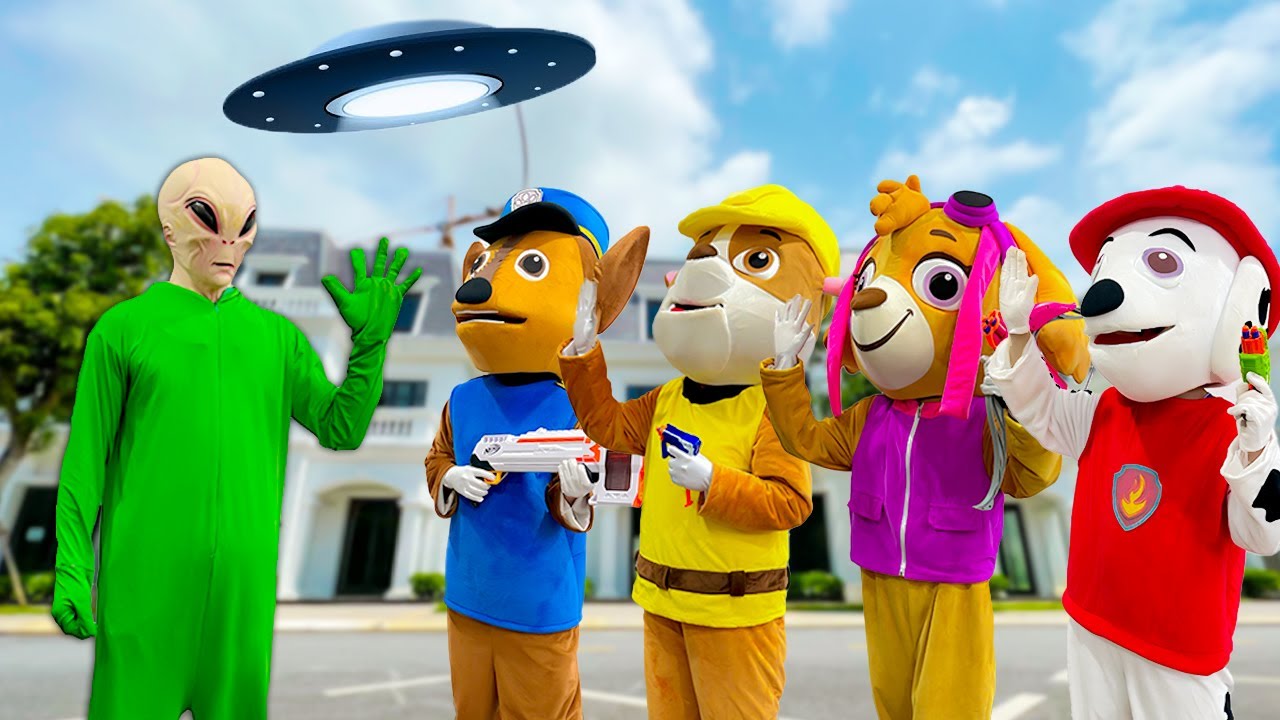 PAW Patrol Ultimate Rescue: Ailen & Paw Patrol In Real Life- Paw Patrol ...