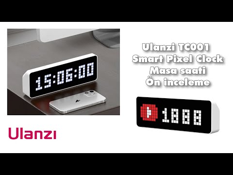 Ulanzi Tc001 smart pixel clock masa saati ön incelemesi