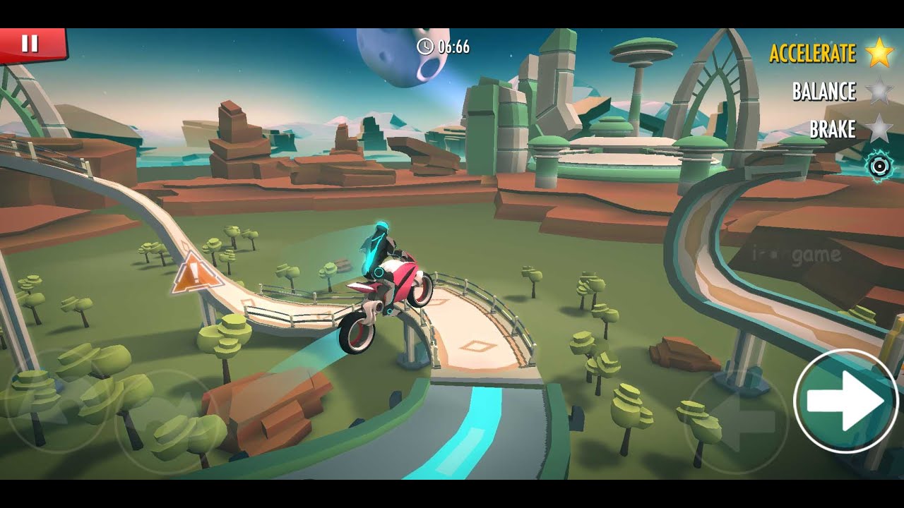 Gravity Rider Extreme Balance Space Bike Racing - YouTube