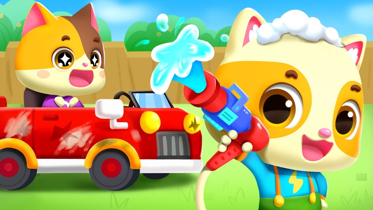 Wash Cars with Daddy | Car Wash Song | Kids Songs | Cartoon for Kids ...