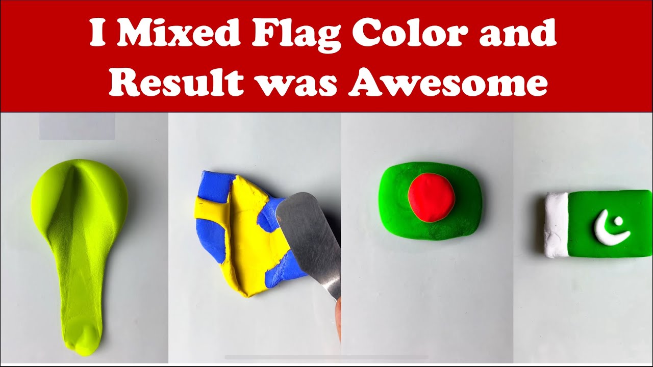 Oddly Satisfying Color Mixing video || Flags - YouTube