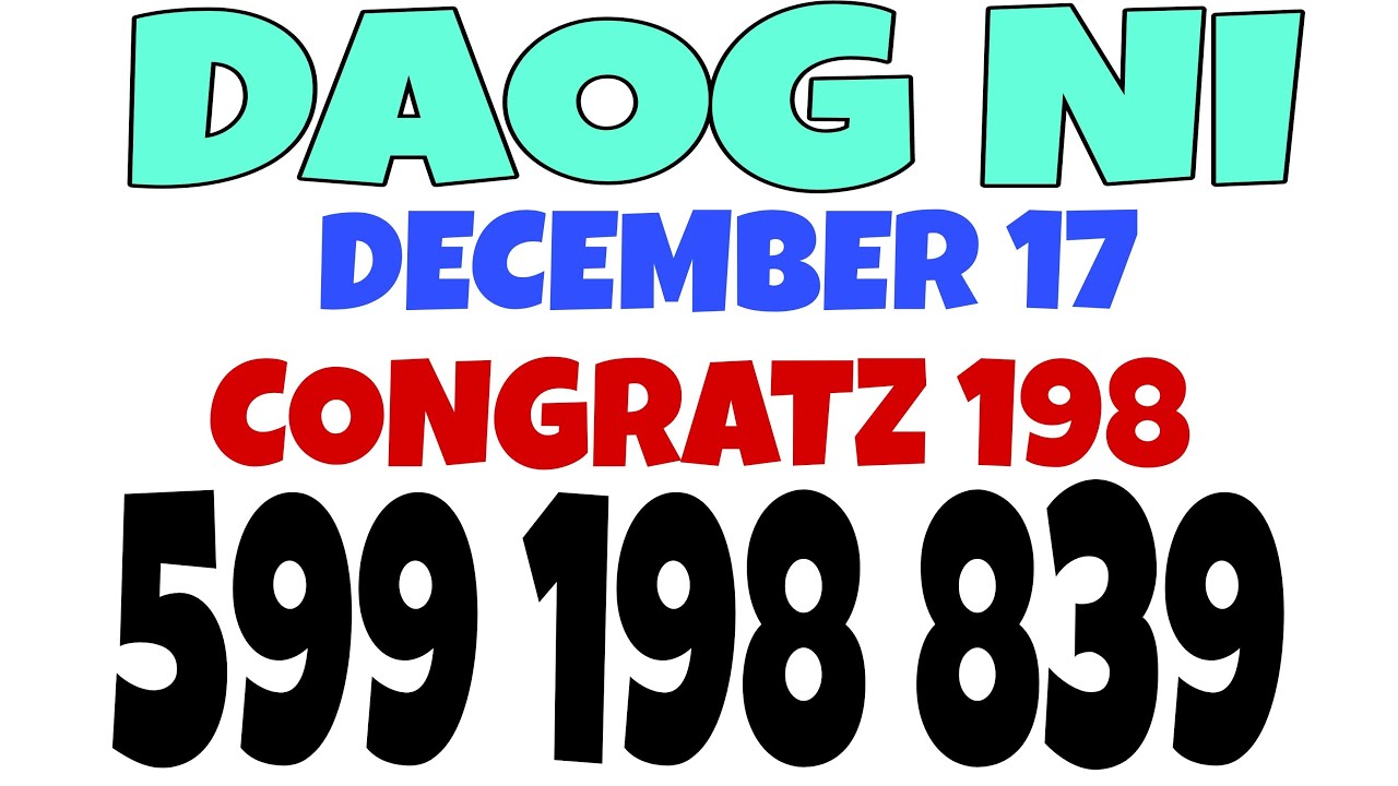 CONGRATS 198|| DAOG NI DECEMBER 17, 2024 - YouTube