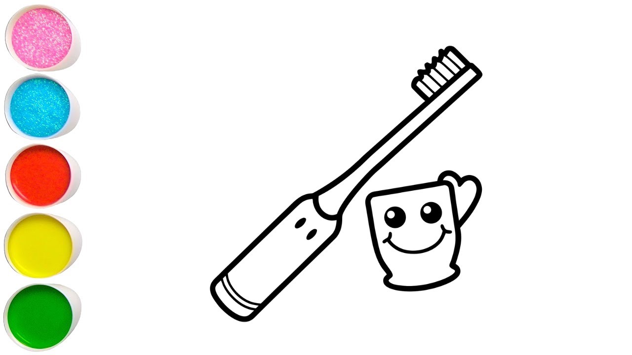 How to Draw a Toothpaste and Toothbrush | Easy Drawing for Kids ...