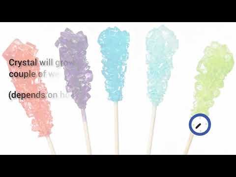 CRYSTALLIZATION PROCESS - ROCK CANDY - YouTube