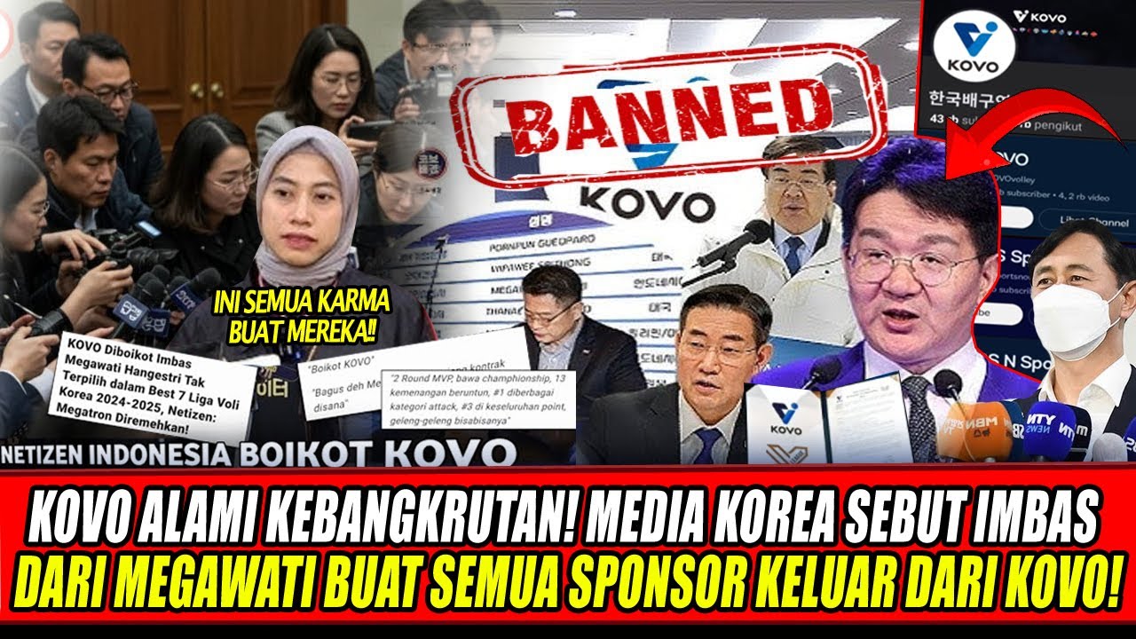 KOVO ALAMI KEBANGKRUTAN😱MEDIA KOREA SEBUT IMBAS DARI MEGAWATI BUAT SEMUA SPONSOR KELUAR DARI ...