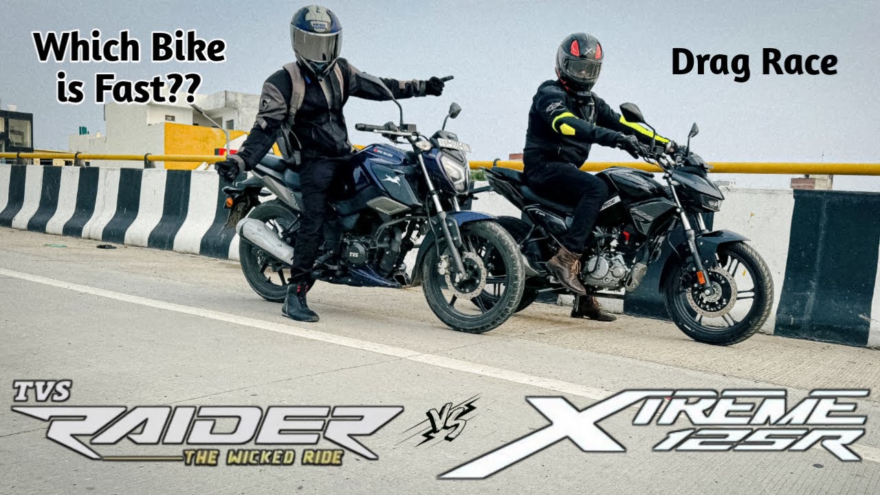 Hero Xtreme 125r Vs TVS Raider 125 | Drag Race - YouTube