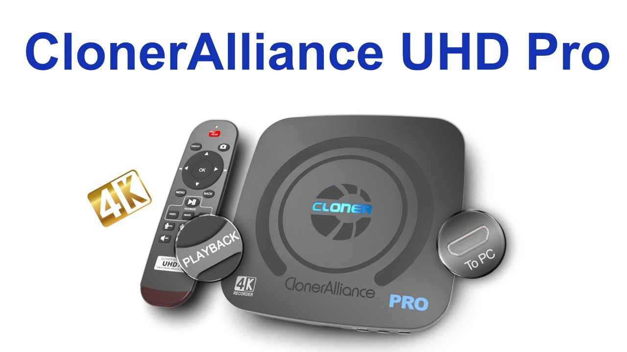 The All New ClonerAlliance UHD PRO 4K Standalone Recorder - YouTube