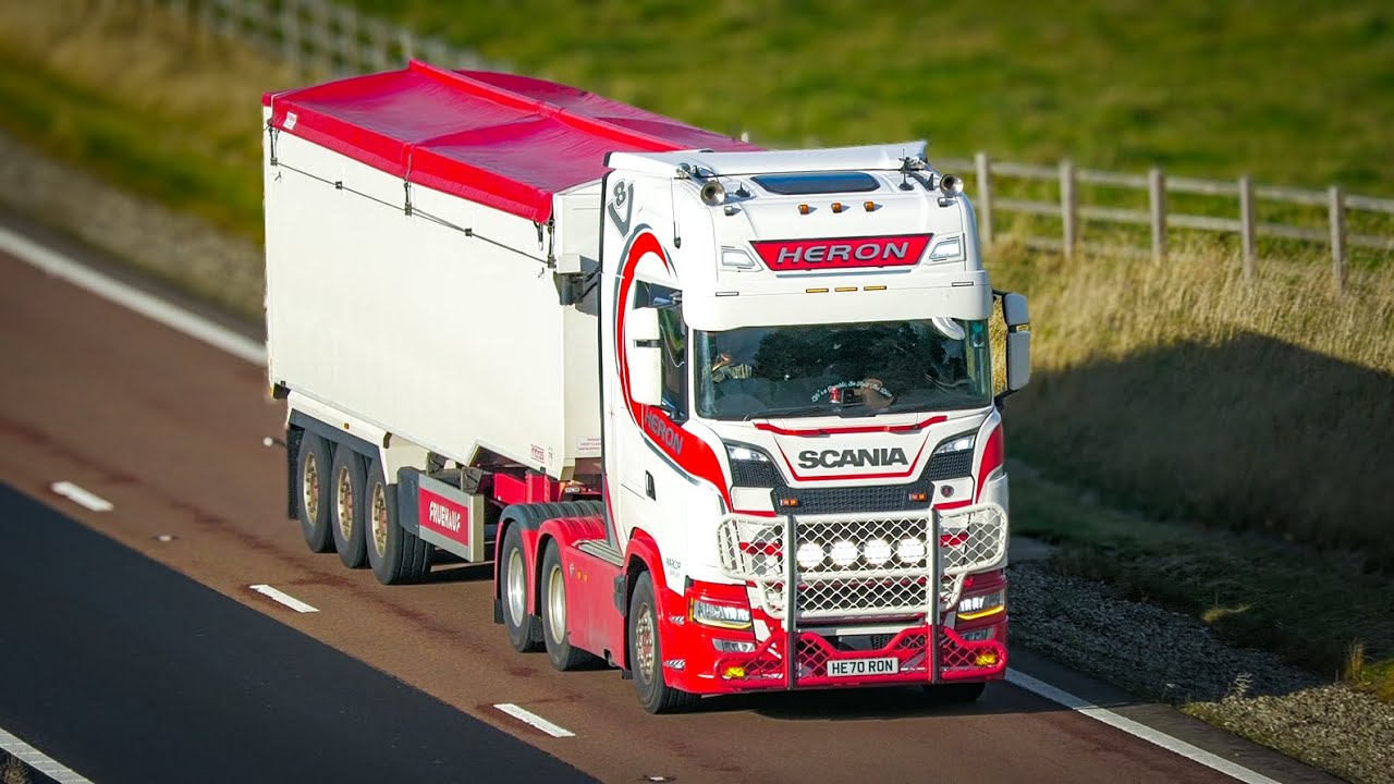 Truck Spotting in Scotland - M90 Motorway - YouTube