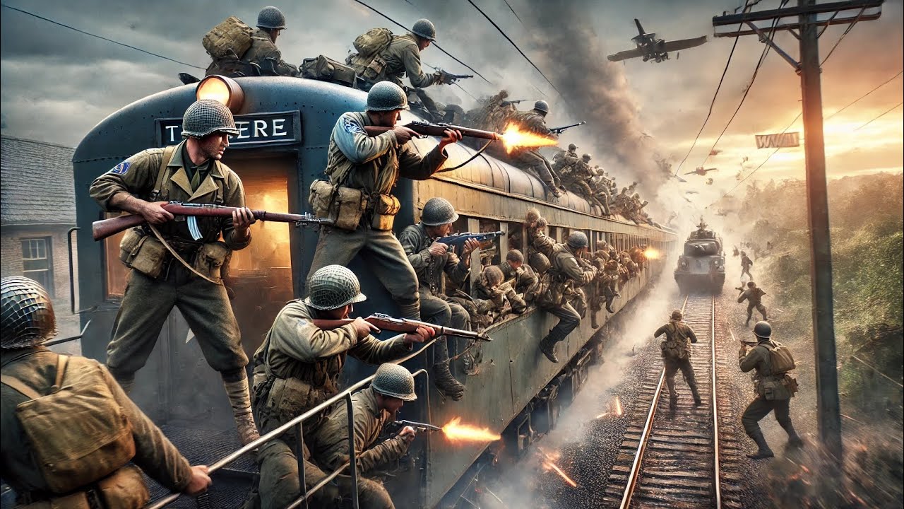 Deadly WWII Train Battle – Soldiers Fight for Survival! - YouTube
