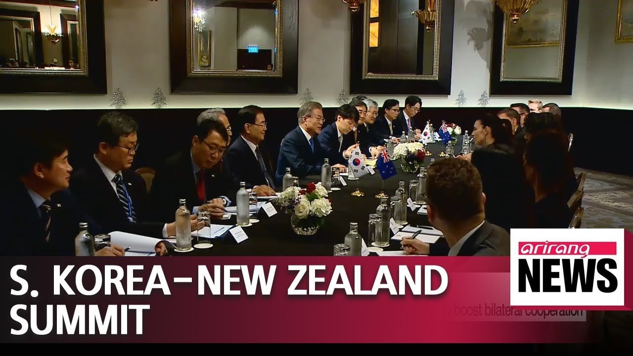 President Moon Jae-in and New Zealand PM Jacinda Ardin agree to boost ...