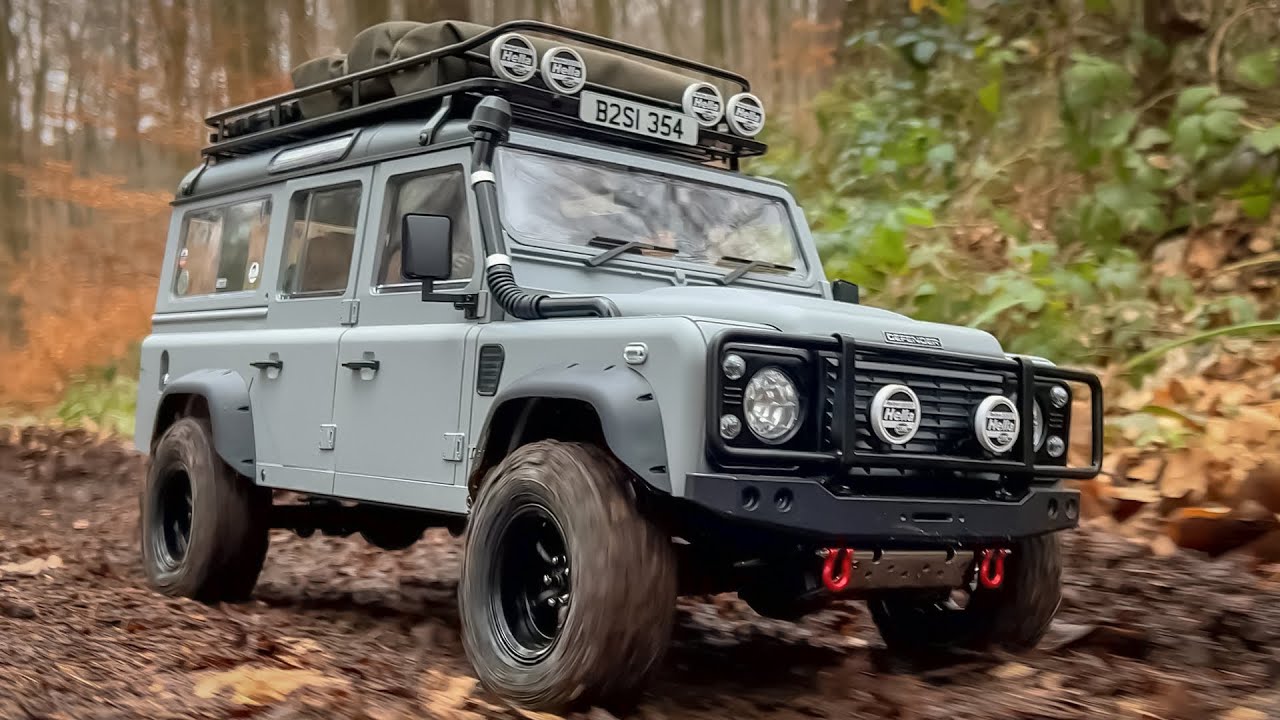 RC Crawler Defender D110 Land Rover TD5 Boom Racing BRX02 First OffRoad ...