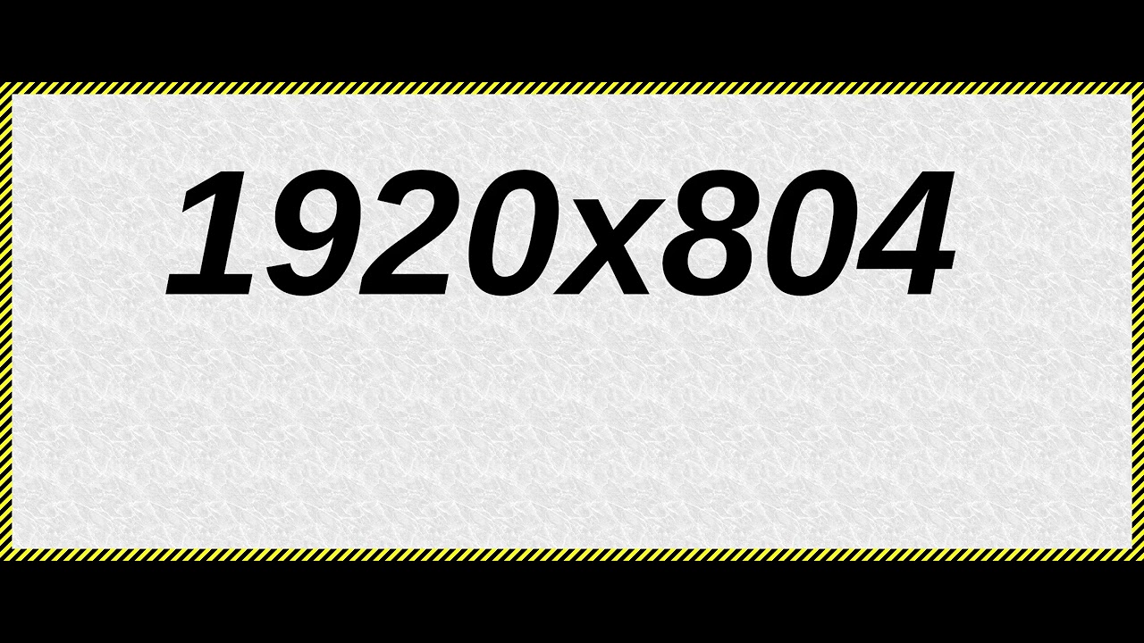 1920x804 Resolution Test - YouTube