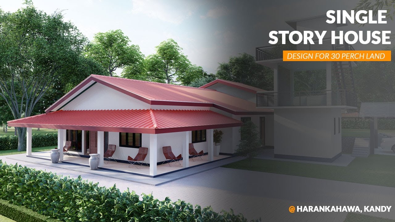 Single Story House Design @ Harankahawa, Kandy - YouTube