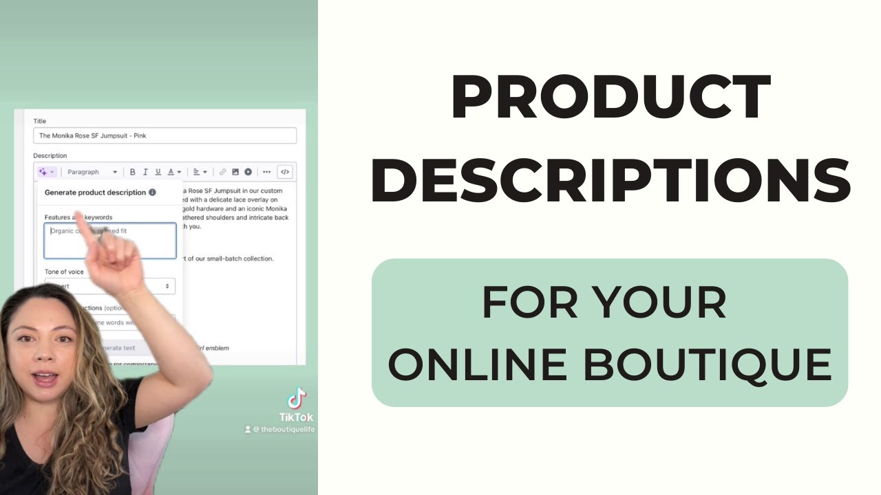 NEW SHOPIFY FEATURE: How to Write Product Descriptions For Your Online ...