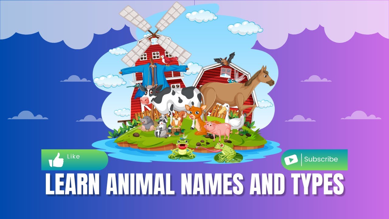 FARM ANIMALS- Learn Farm Animal names with their real pictures and ...
