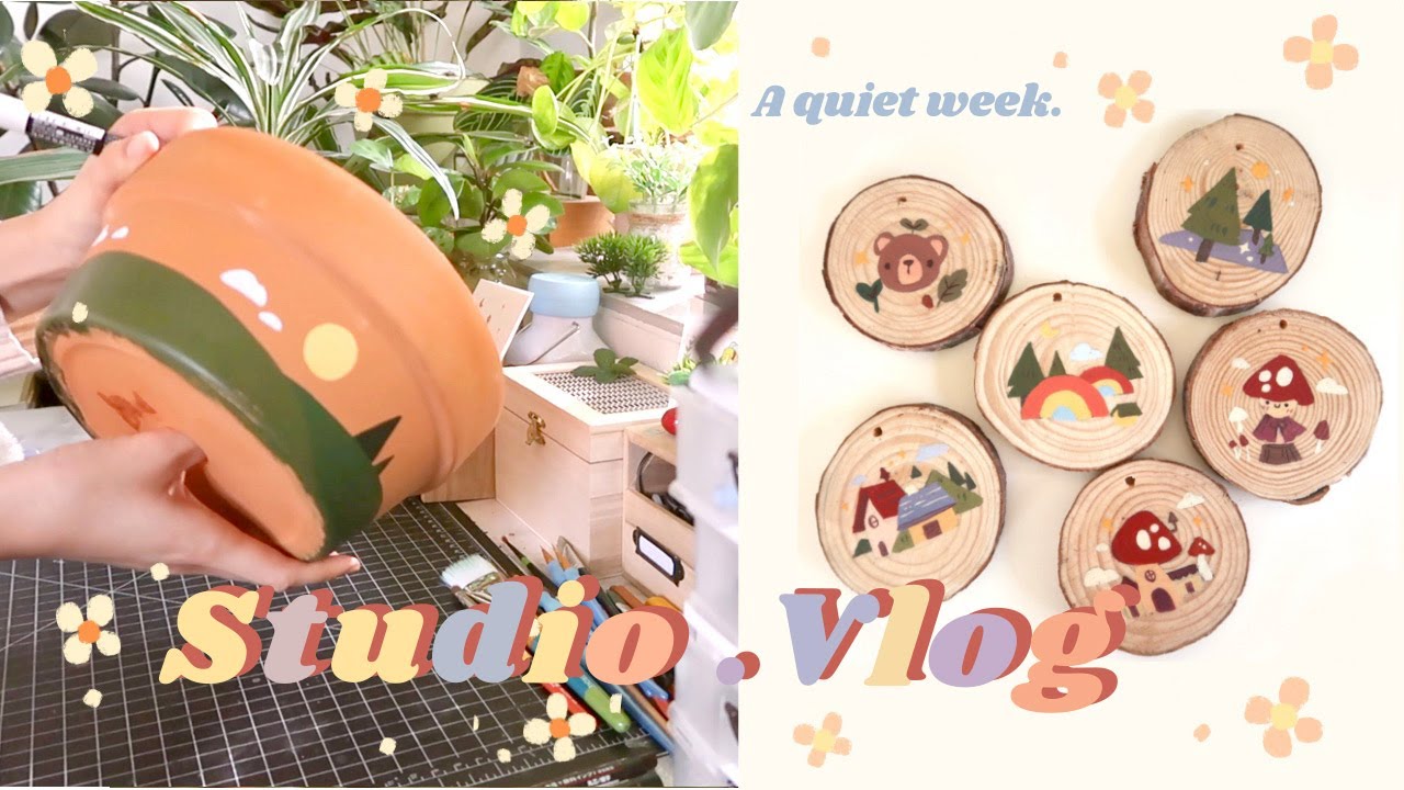 Studio Vlog 21: Quiet Days & Slow Week. Working on Diys and Small Happy ...