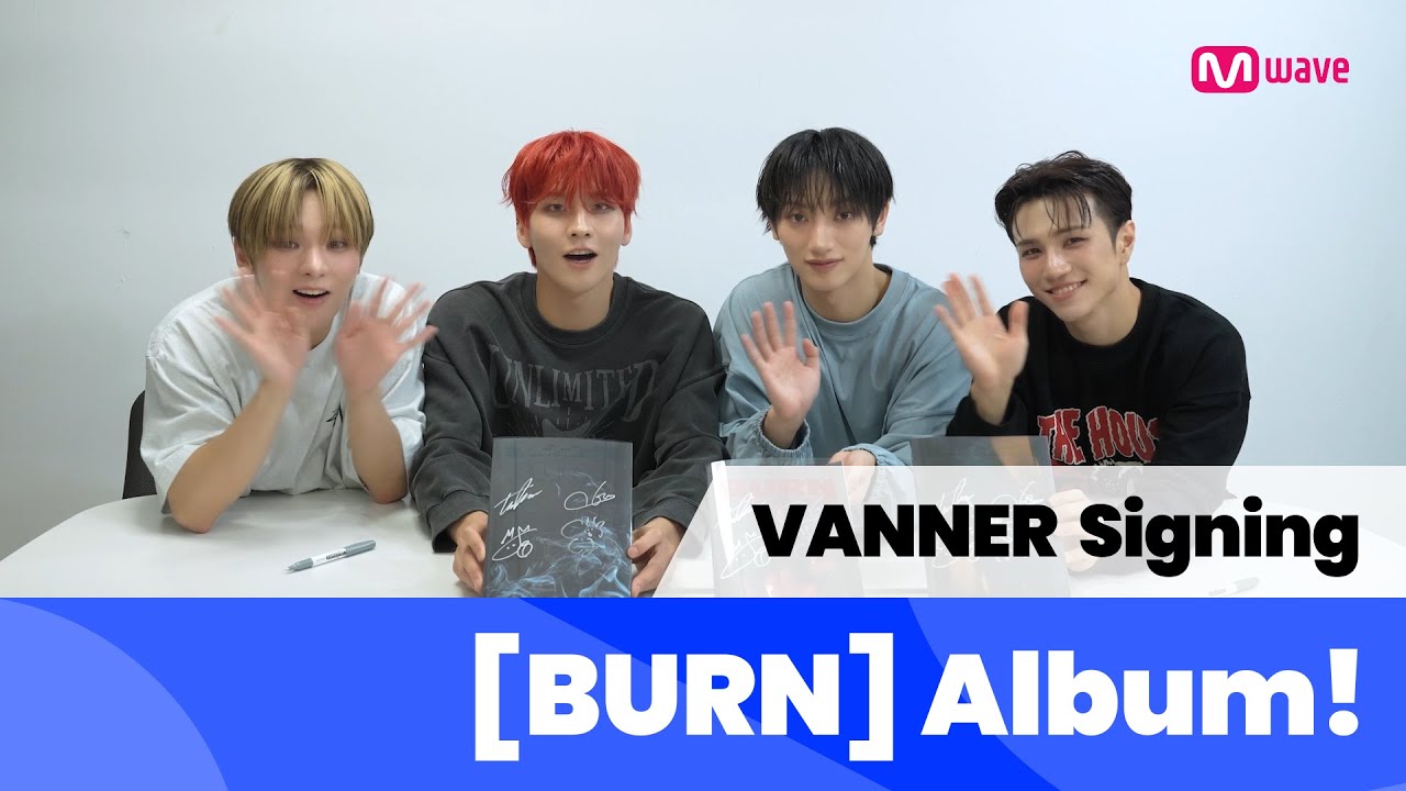 [Mwave shop] This is how VANNER Signed [BURN] Album💿 - YouTube