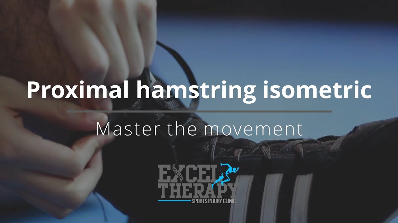 Proximal hamstring isometric exercise for back pain, hamstring ...