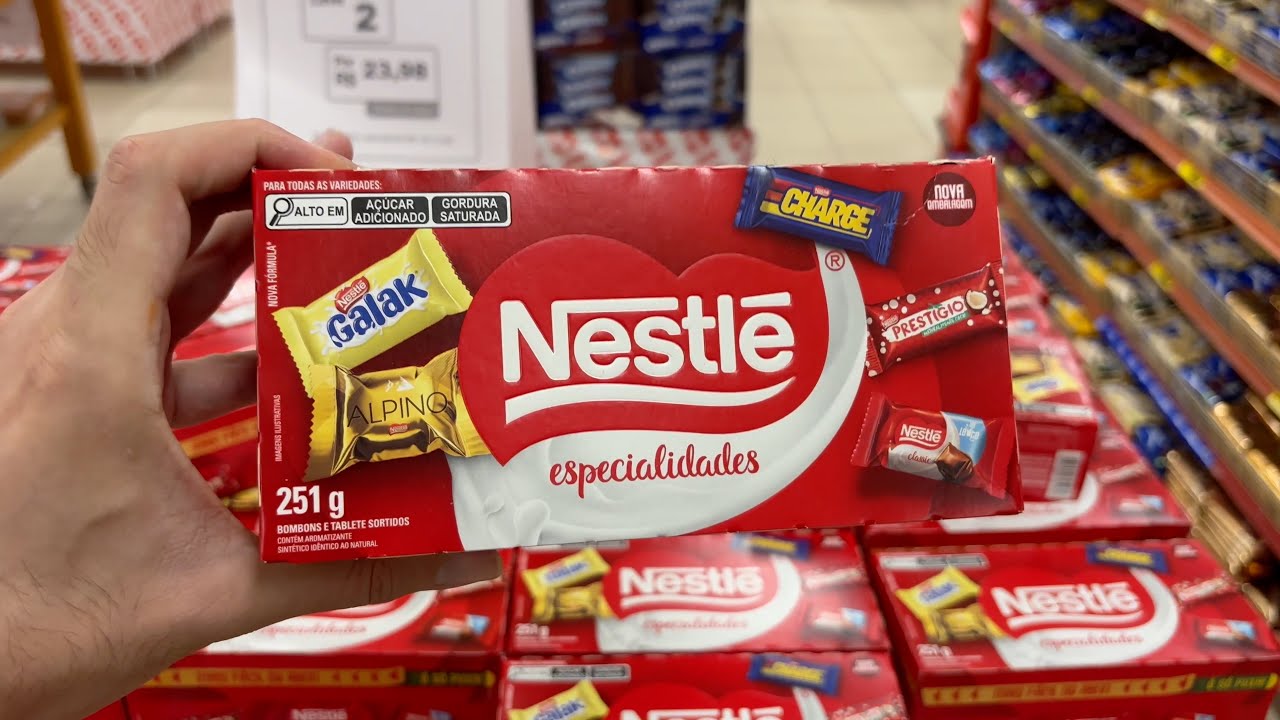 Trying NESTLE'S EXCLUSIVE BOX of ASSORTED CHOCOLATE CANDY in BRAZIL ...