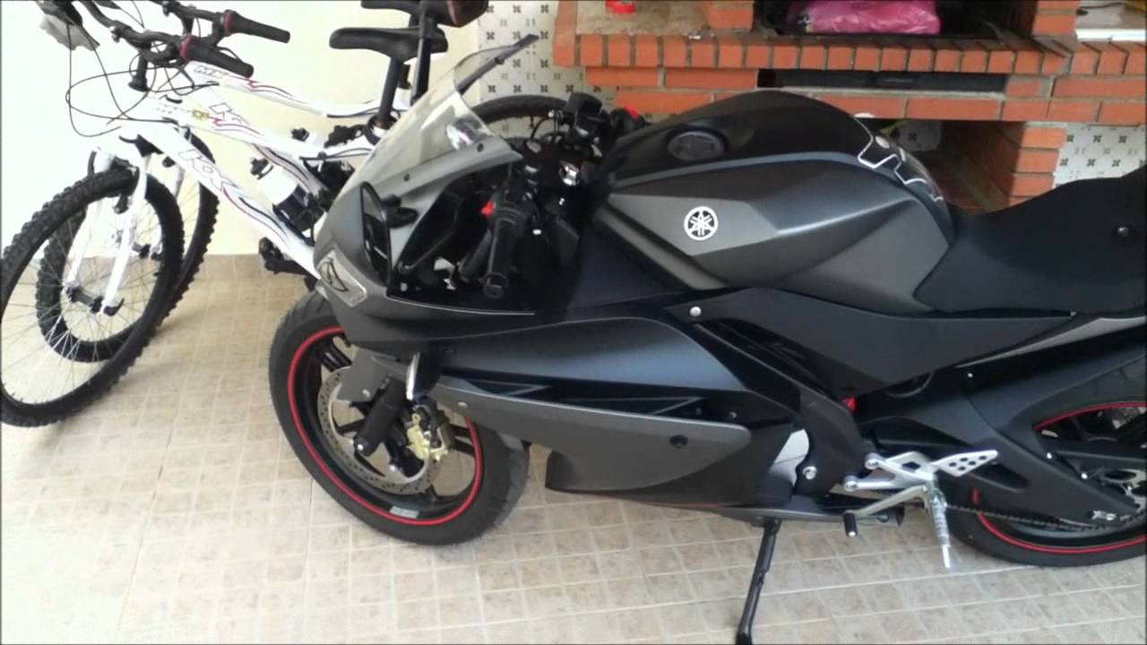Yamaha YZF R125 matt grey - YouTube