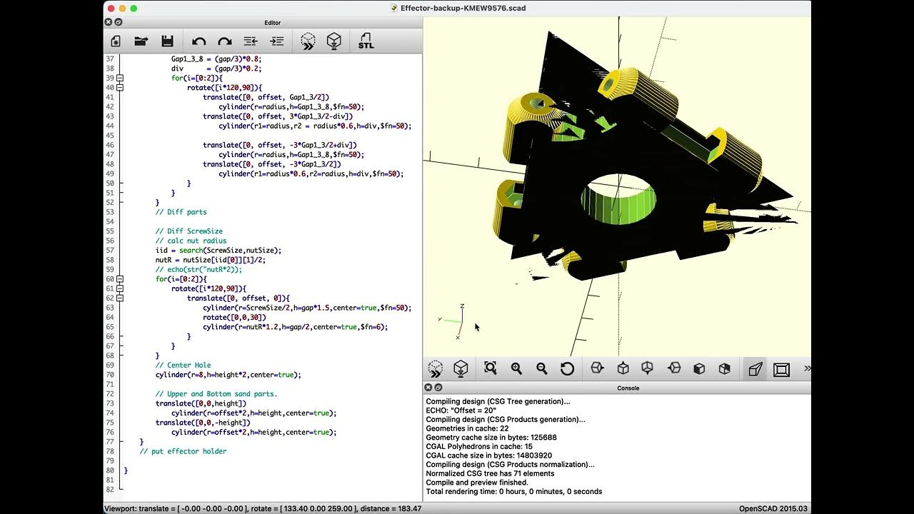 OpenSCAD SAMPLE - YouTube