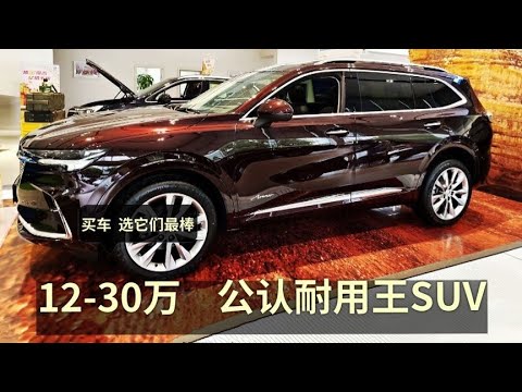 我买SUV，一定选这5台！2.0T+9AT，稳如高铁，12万起的“耐用王” - YouTube