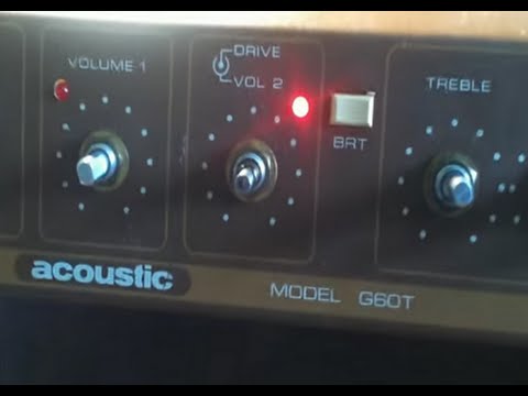 Acoustic Control Corp G60T Model 163 Tube Guitar Amp DEMO - YouTube