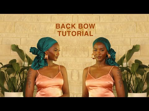 Back Bow Headwrap Tutorial