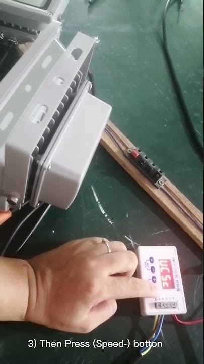 How to do DMX writer address for DMX white led floodlight - YouTube