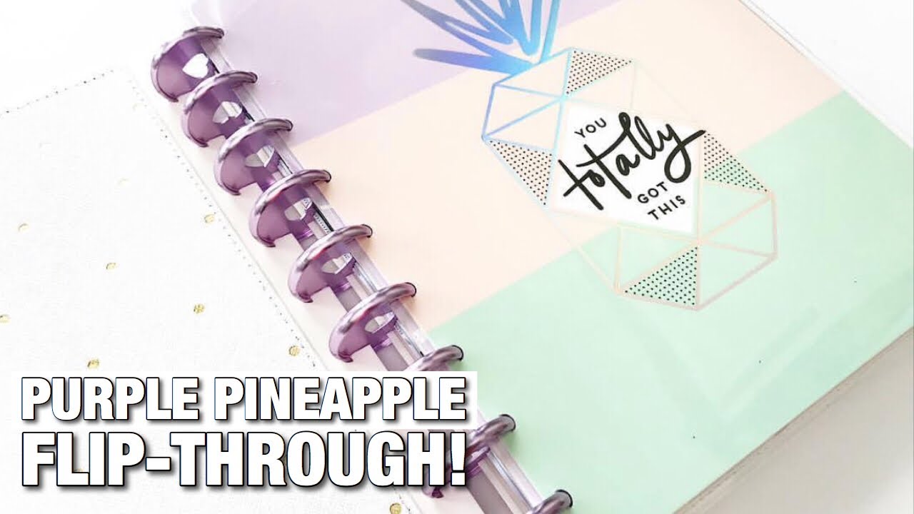 Purple Pineapple HAPPY PLANNER FLIPTHROUGH + SETUP Student Edition | At ...
