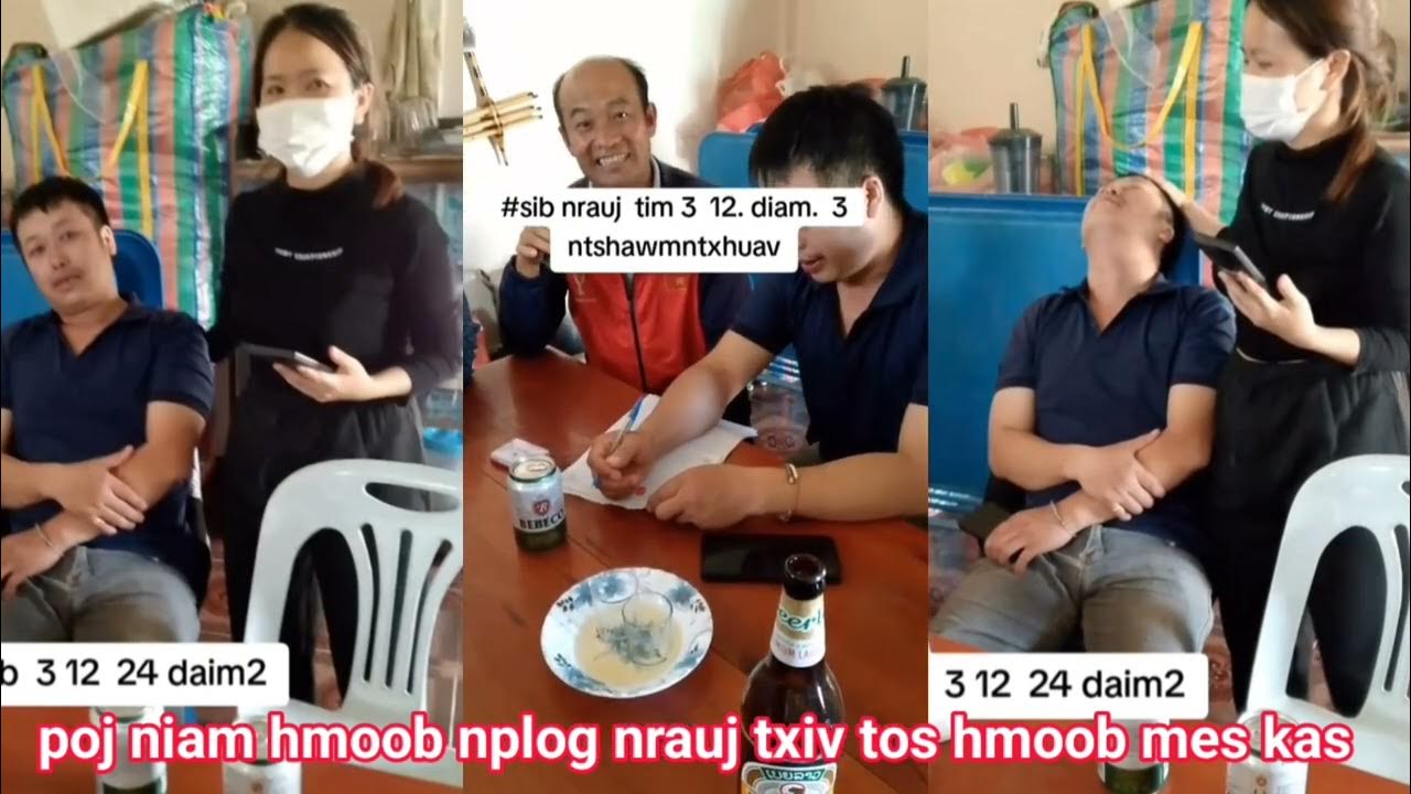 poj niam hmoob nplog nrauj txiv tos hmoob me kas - YouTube