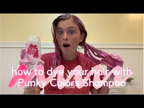 How To Dye Your Hair With Punky Colors Shampoo - YouTube
